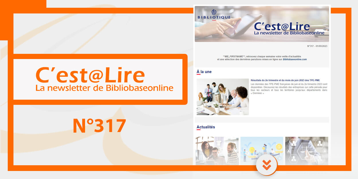 23-09-01- C'est@Lire n°317 - La newsletter de Bibliobaseonline