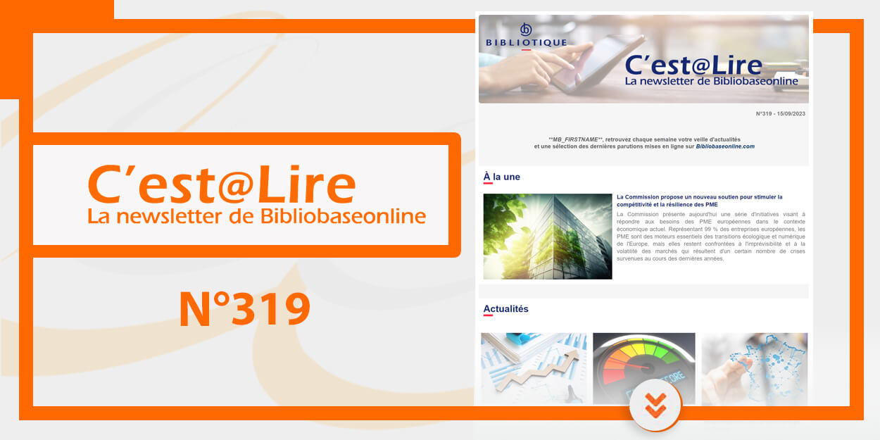 23-09-15- C'est@Lire n°319 - La newsletter de Bibliobaseonline